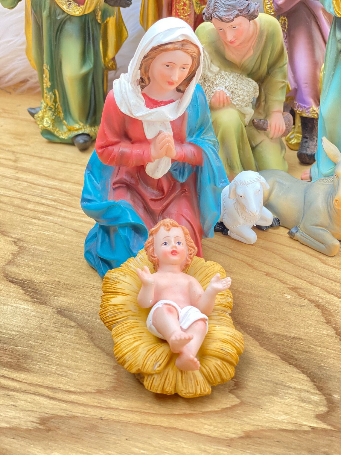 8christmas Nativity Scene Set Figures Polyresin Figurines | Etsy