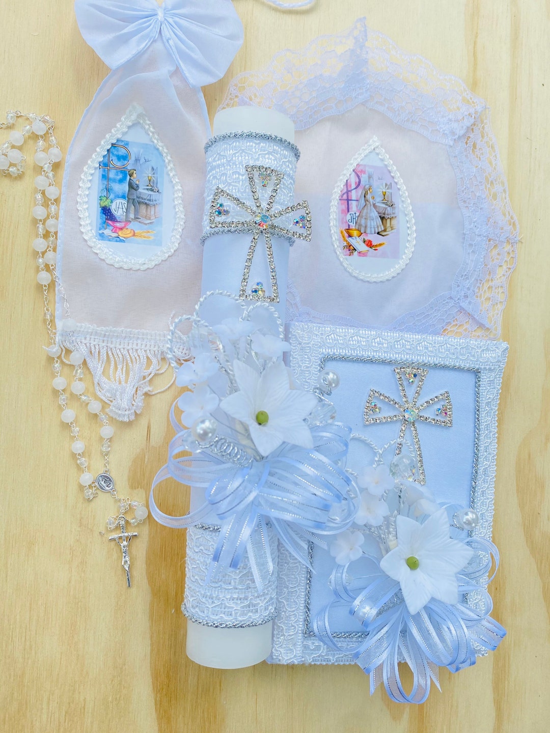 BOYS/GIRLS Sets De Velas Para Primera Comunión First Communion Candle ...