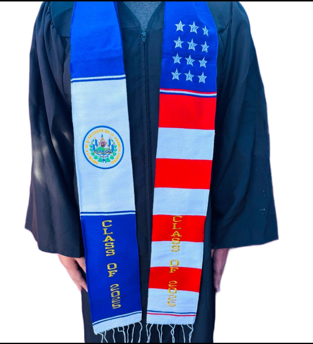 2025 Graduation Stole El Salvador/usa - Etsy