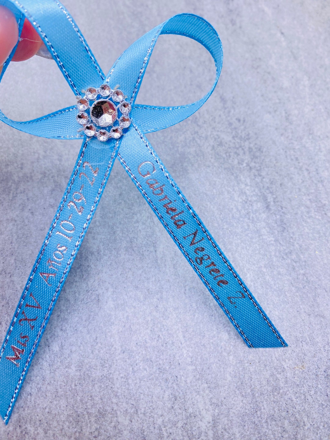 24-36-12-48pcs Personalized Baptism Ribbons,quinceanera Ribbons Sweet ...