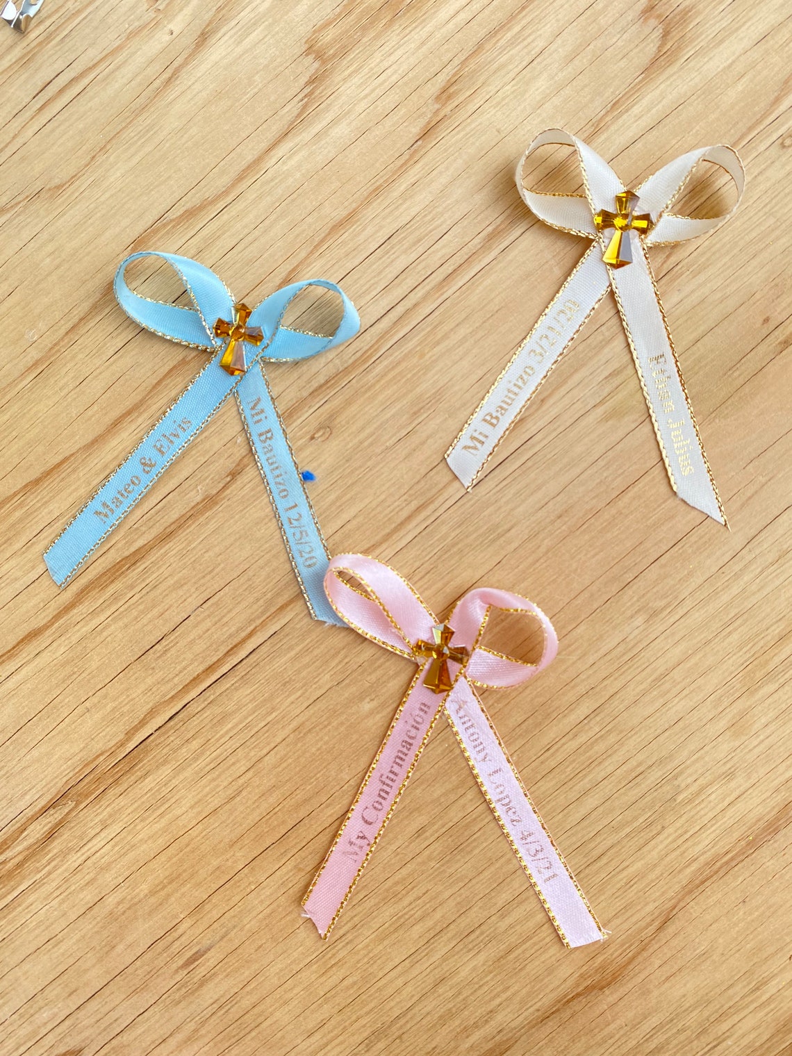 24-36-12-48 Pcs Personalized Ribbons/baptism Sweet - Etsy