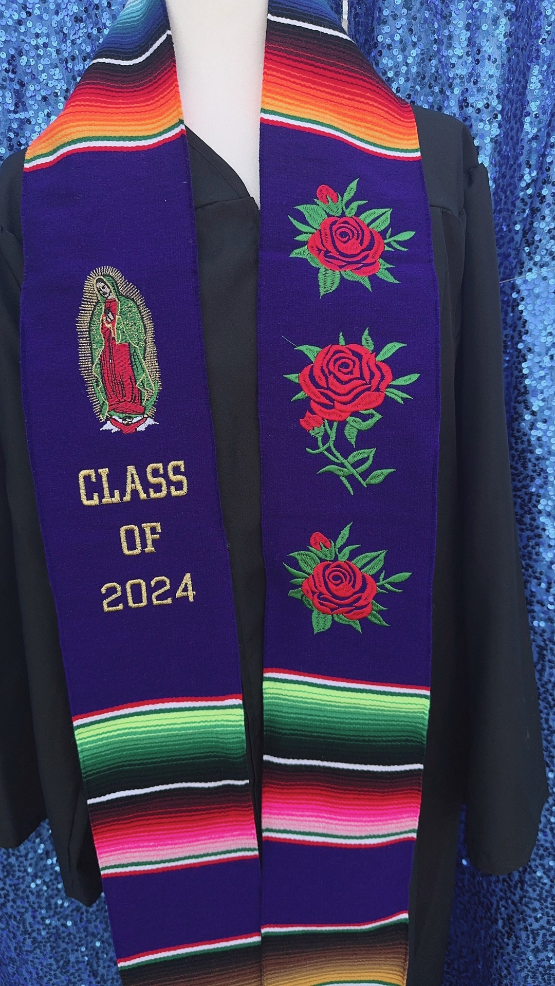 2024 Stole/ Graduation Sash/ Sarape Class of 2024 Stole Graduation ...