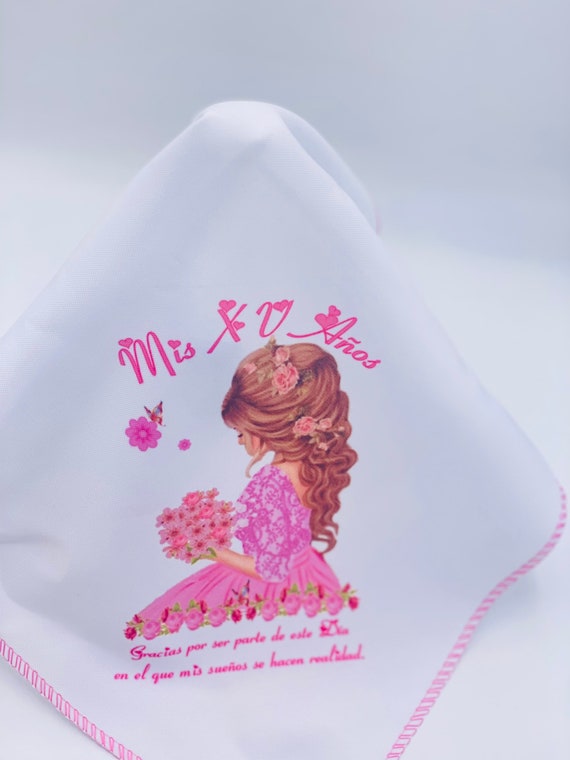 12pcs Quinceanera party Favors napkins Recuerdos Para Quinceanera ...