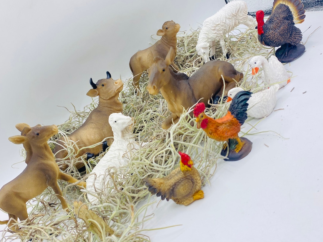 Animal Figurines Nativity Scene Set/11 Animales Para Pesebre Nacimiento ...