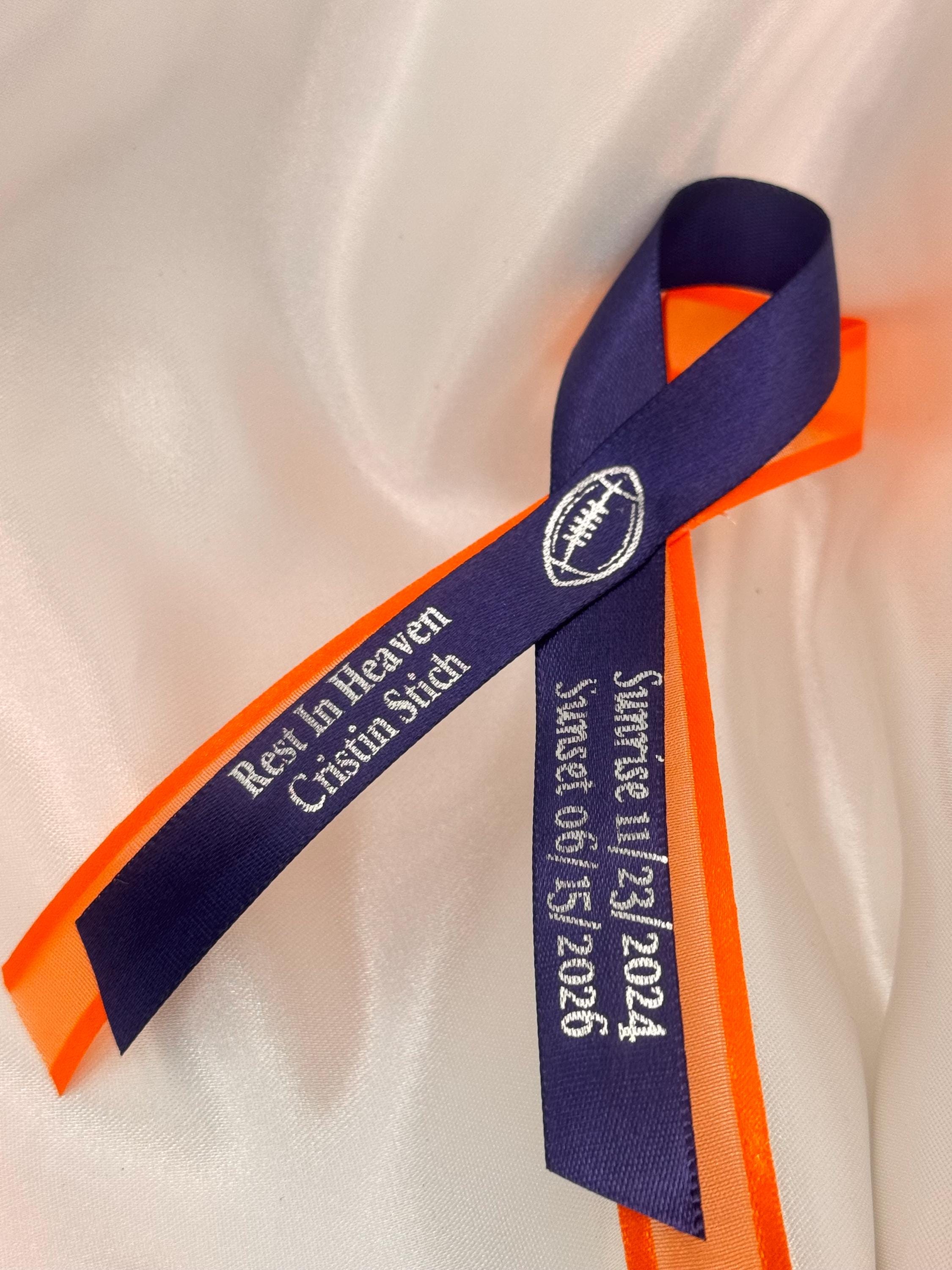 Custom Memorial Ribbons Personalized Memorial Ribbons With Safety Pins ...