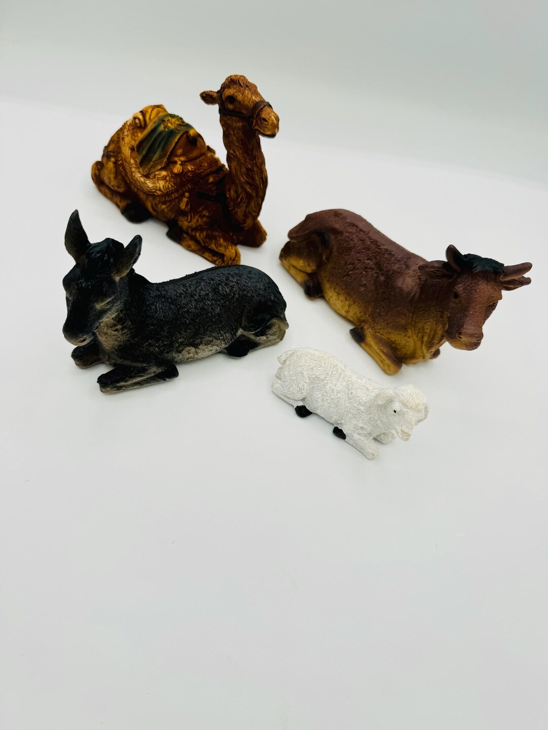 Stable Animals Figurines Nativity Scene Set of 4pcs Animales Para ...