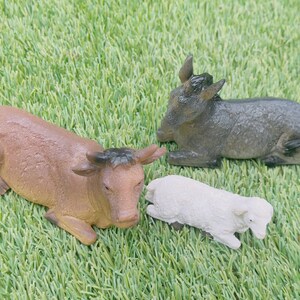 Stable Animals Figurines Nativity Scene Set of 4pcs Animales Para ...