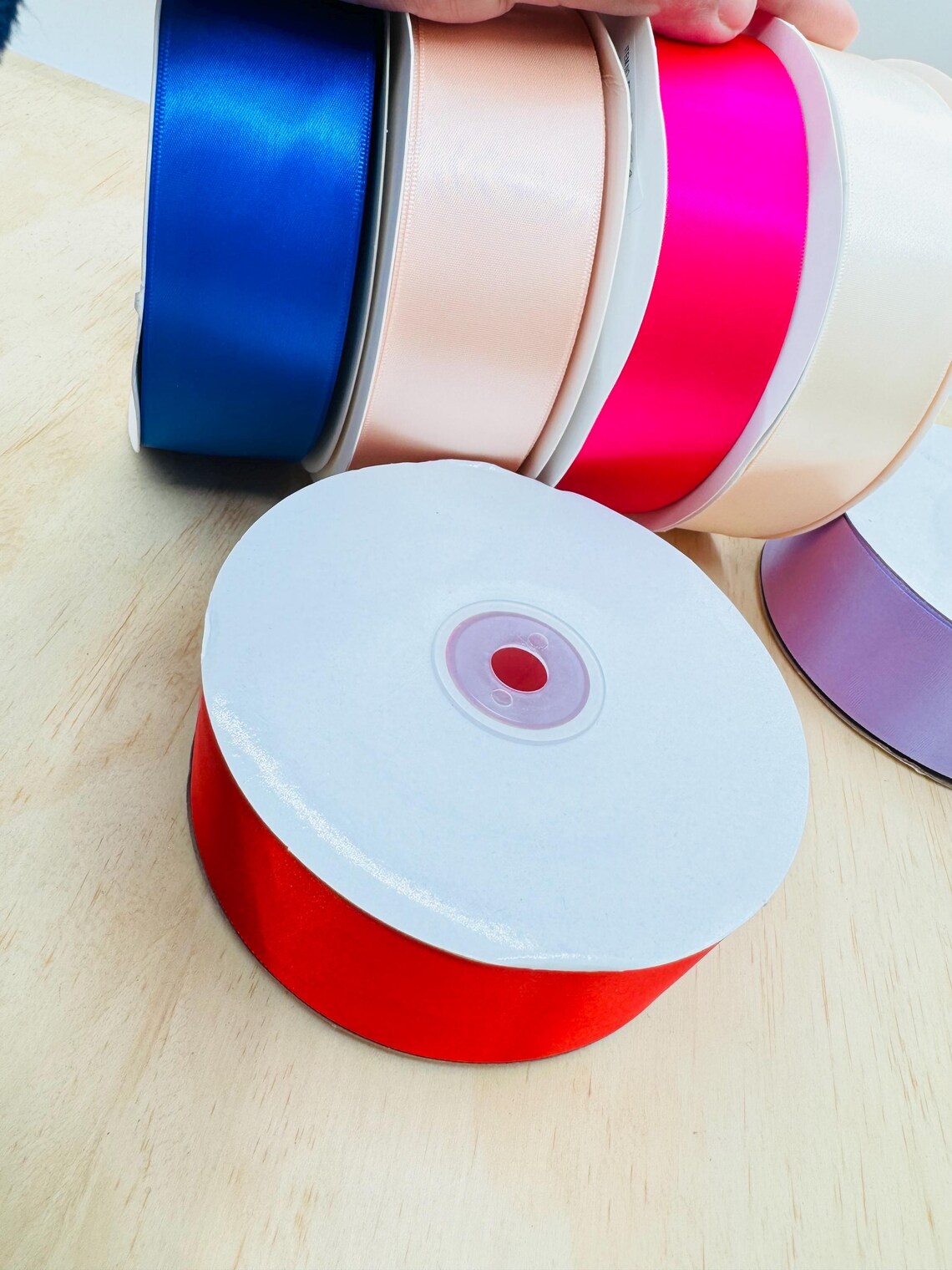 1.5” Satin Ribbons, 50yards Satin Ribbon/ Single Face Ribbons for ...