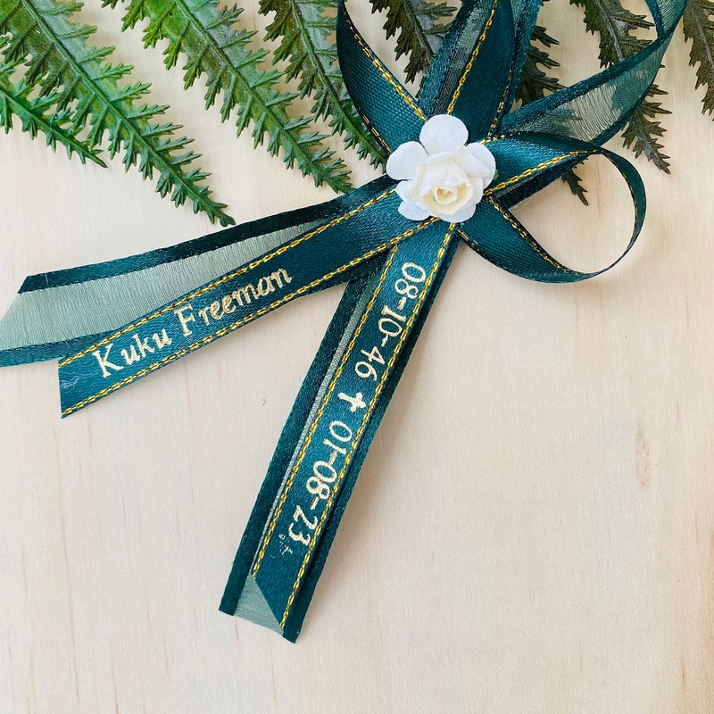 Green Ribbons Funeral - Etsy