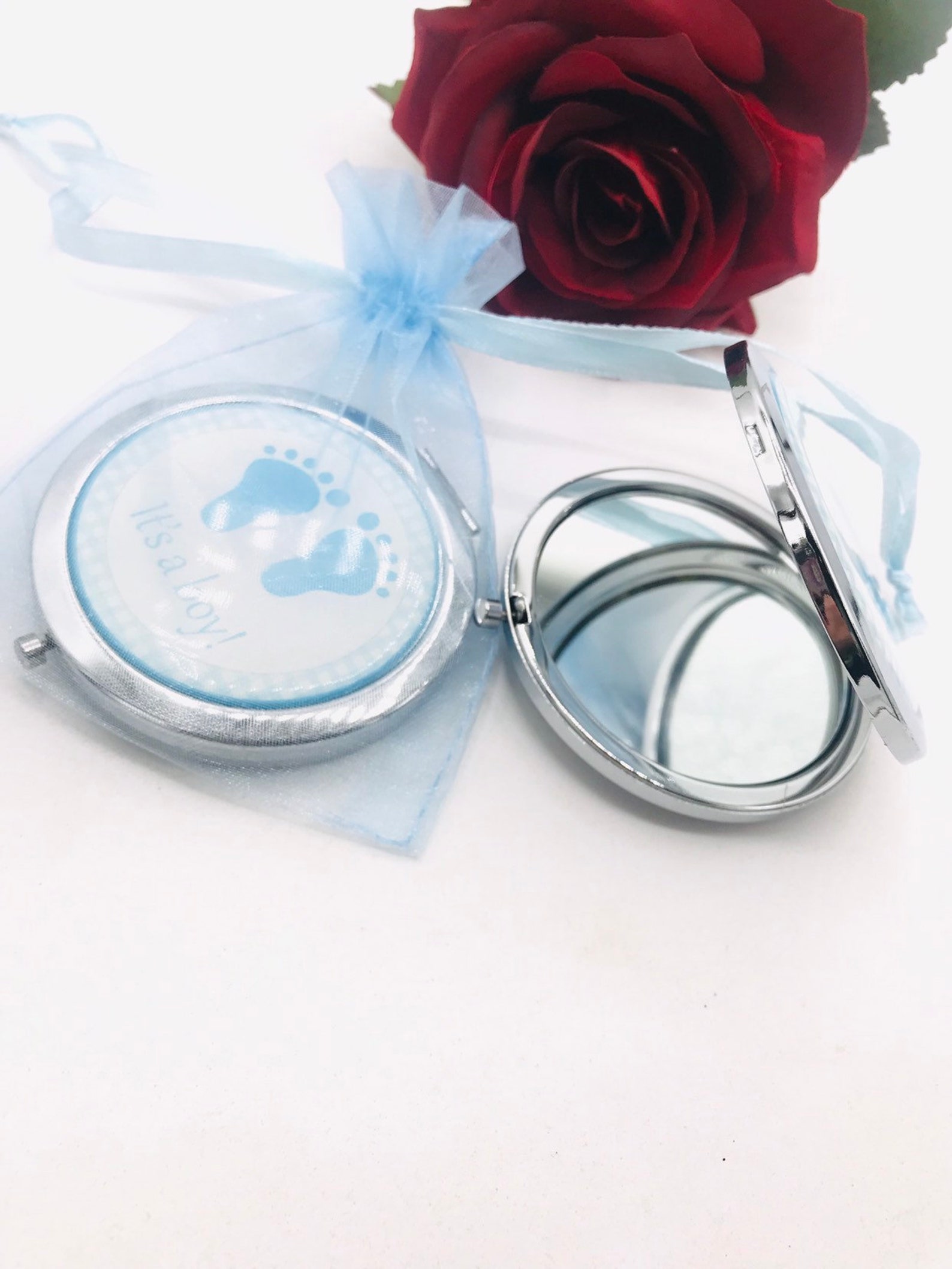 12pcs Baby Shower Favors Compact Mirrors Its a Boy/recuerdos - Etsy