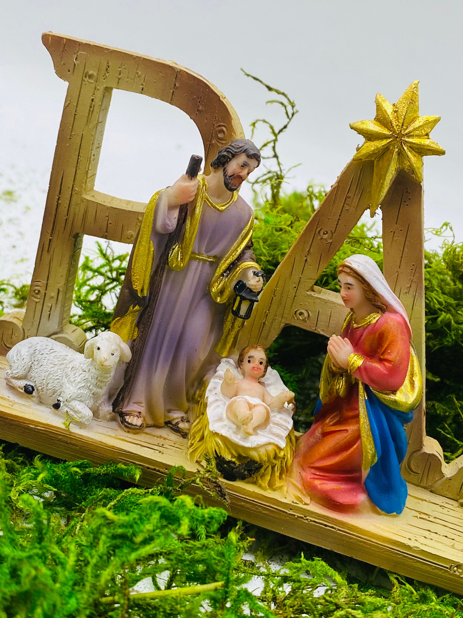 Christmas Nativity Scene Set Figures Resin Figurines Baby - Etsy