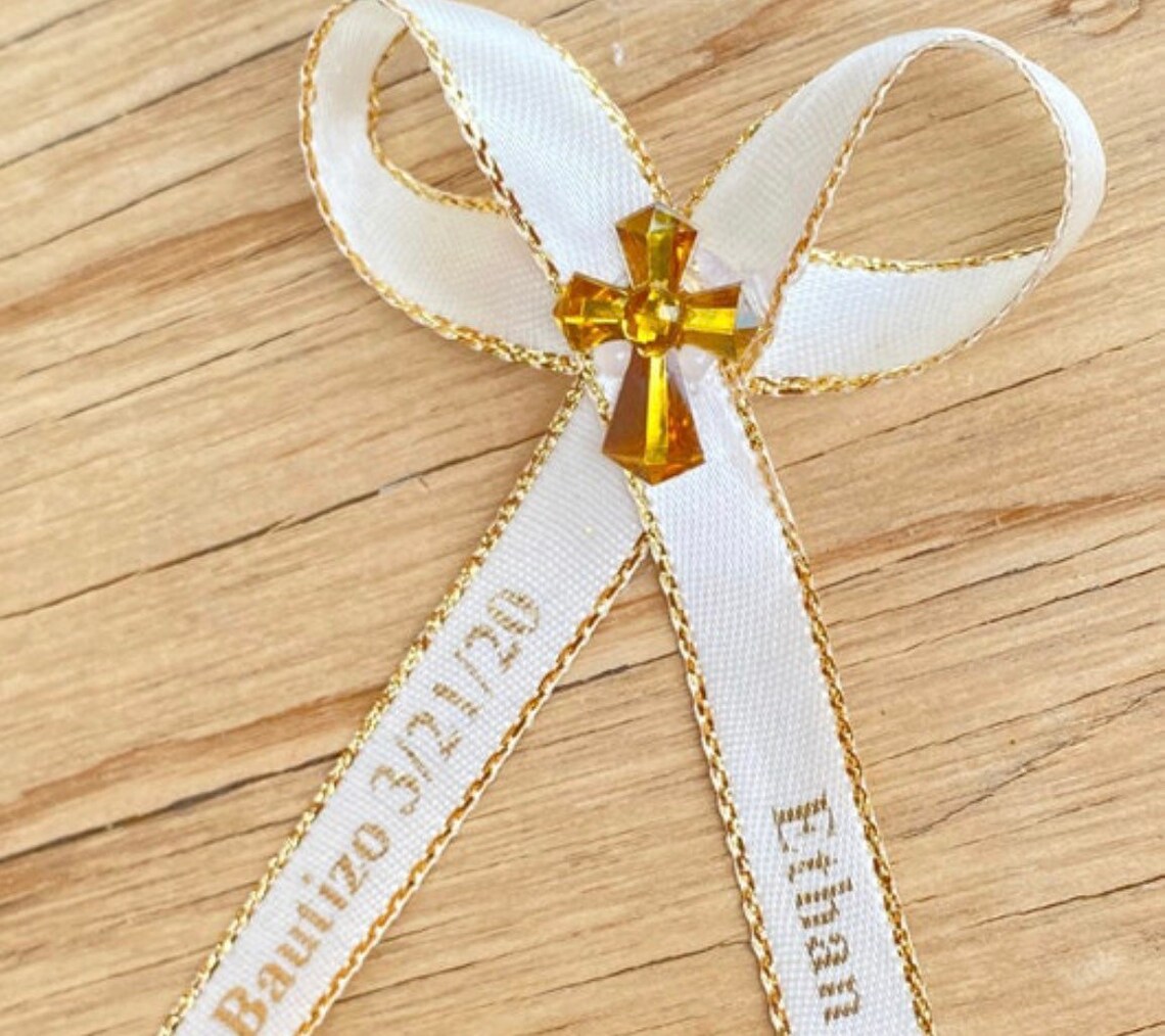 150-48-24pcs Personalized Ribbons/baptism Sweet - Etsy