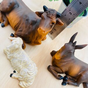 Animal Figurines Nativity Scene/set of 3pcs Animales Para Pesebre ...