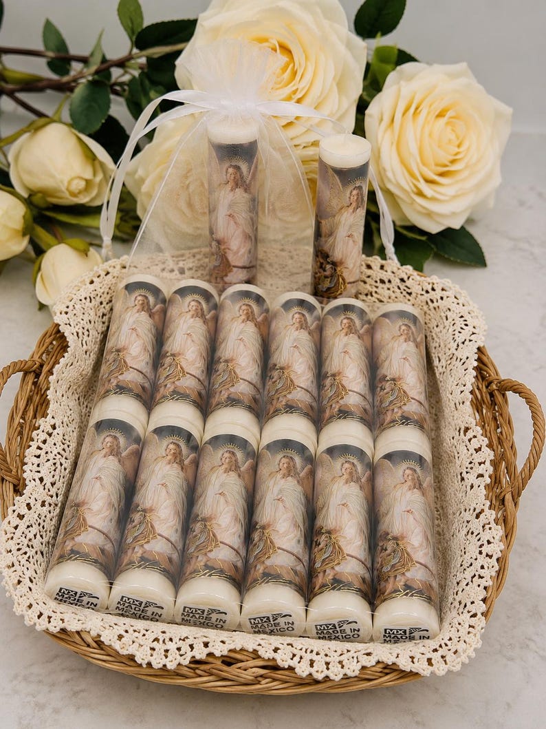 12pcs Cirios, Baptism Party Favor, Recuerdos Para Bautizo - Etsy