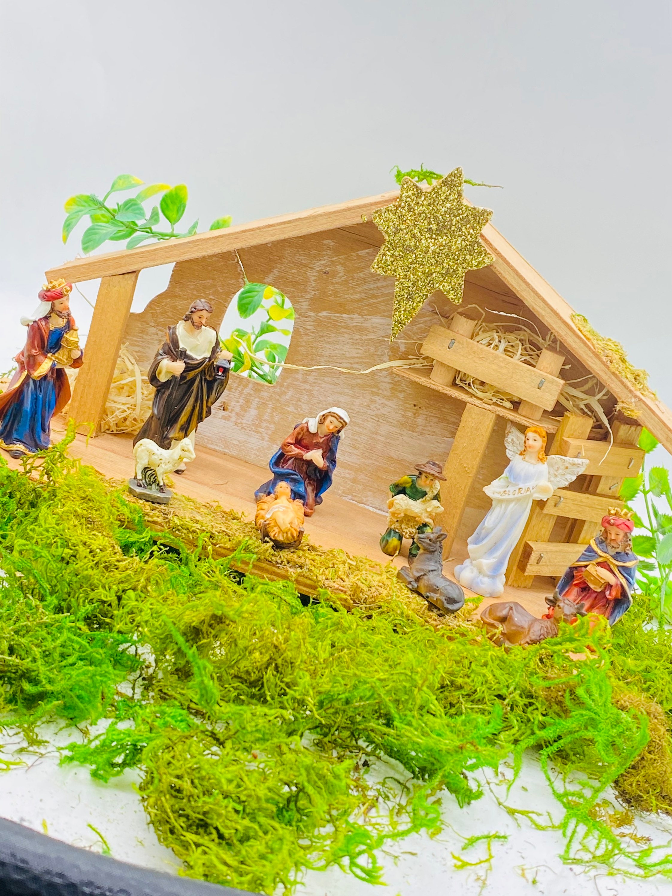 Nativity Scene Set: 12 Piece Nacimiento Navideño Figurines, Nativity ...
