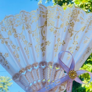 12pcs Recuerdo Para Quinceanera Hand Fans Quinceanera Favors ...