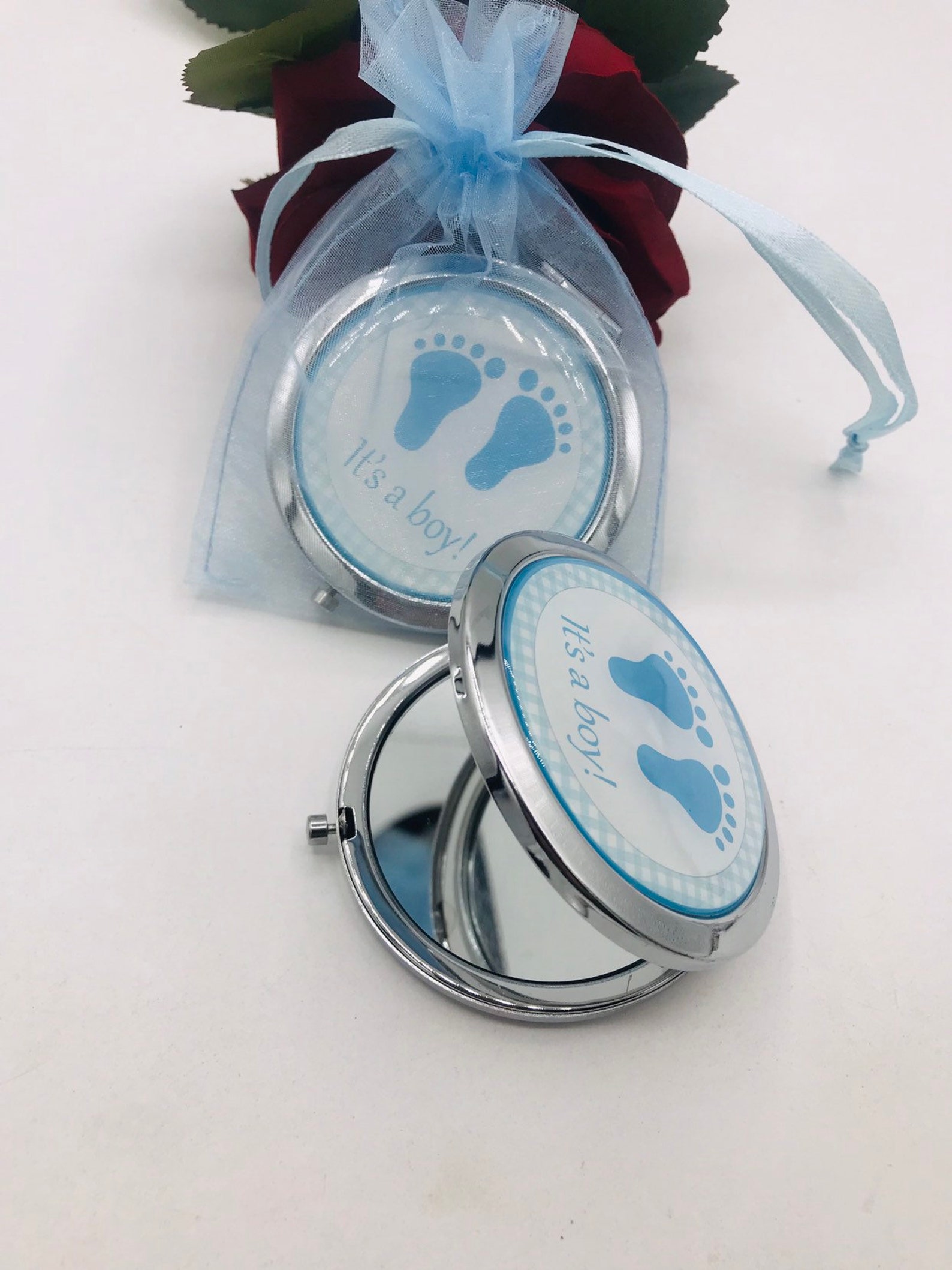 12pcs Baby Shower Favors Compact Mirrors Its a Boy/recuerdos - Etsy