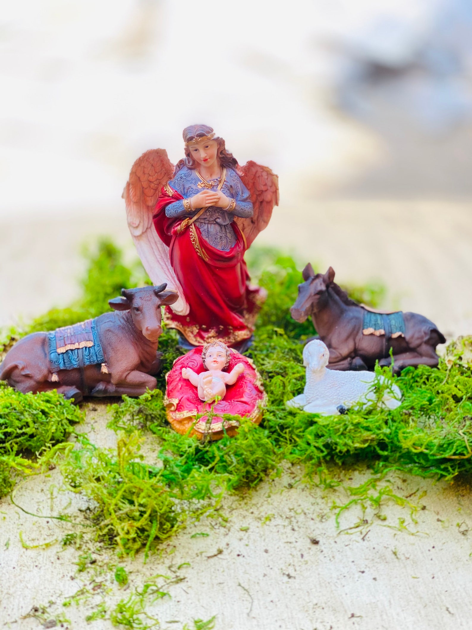 8christmas Nativity Scene Set Figures Polyresin Figurines - Etsy