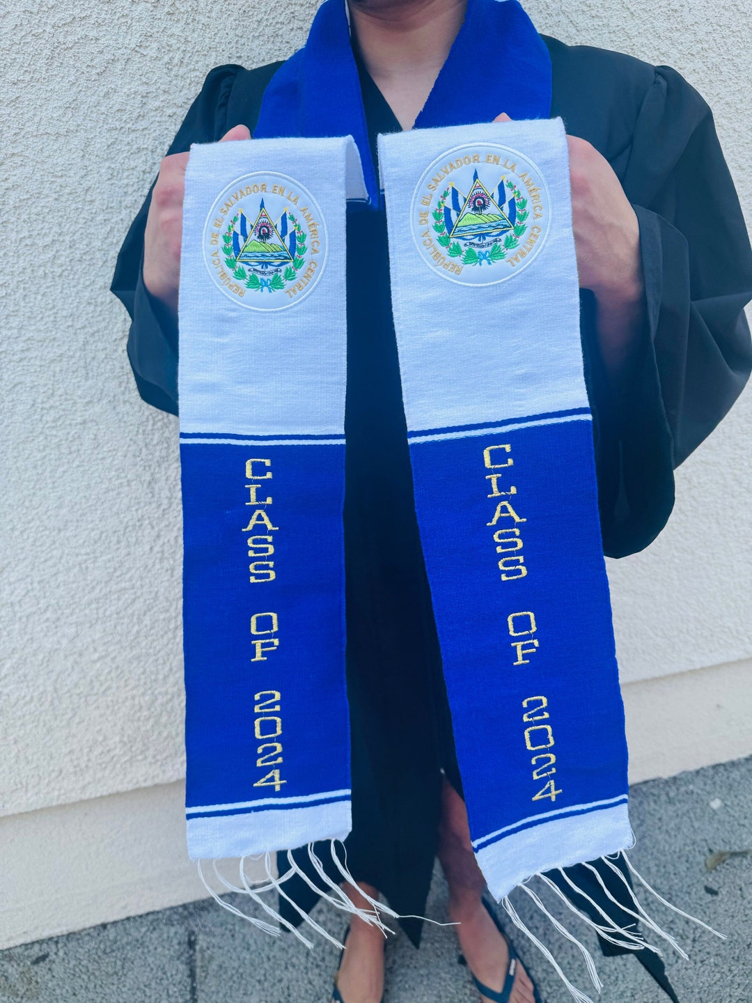 Graduation Stole/salvadorian Stole Graduation Sash El Salvador Estola ...