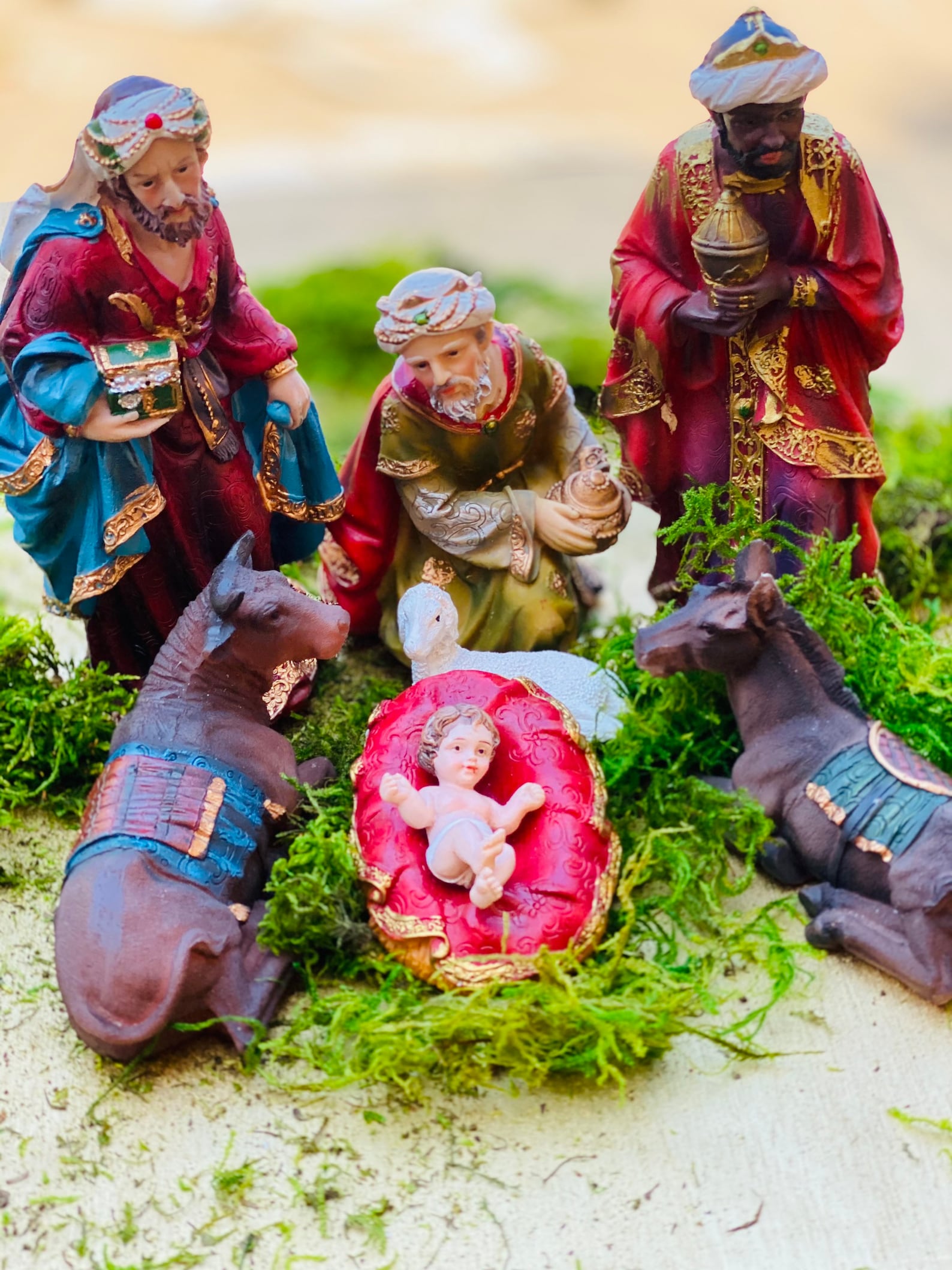 8christmas Nativity Scene Set Figures Polyresin Figurines - Etsy