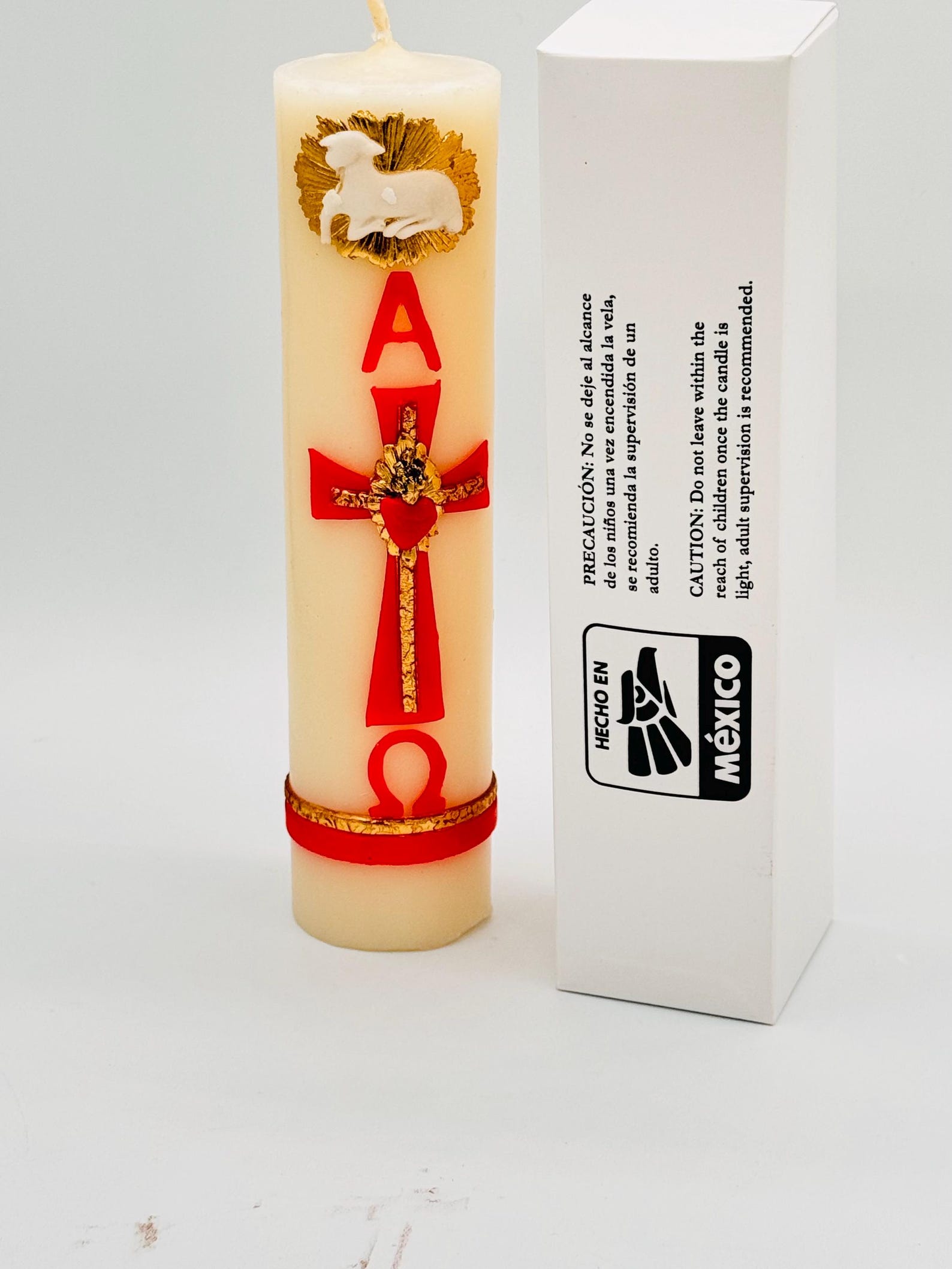 Red Confirmation Candle Set: Bible, Rosary, Prayer Book (english ...
