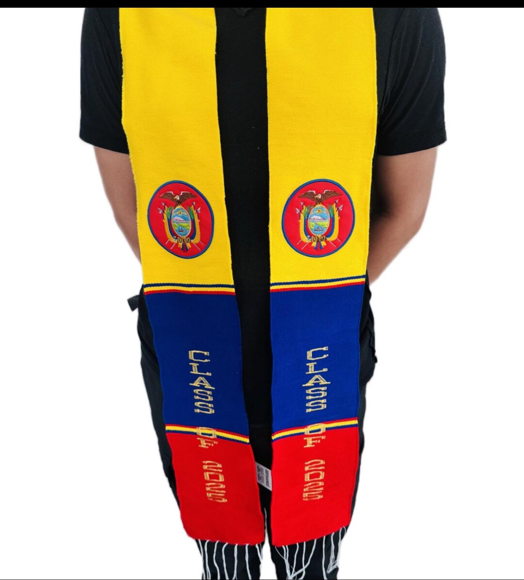 Graduation Stole/ Ecuadorean Flag, Class of 2025 Stole, Ecuador - Etsy