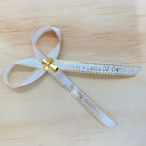 24-36-12-48 Pcs Personalized Ribbons/baptism Sweet Sixteen,wedding,baby ...