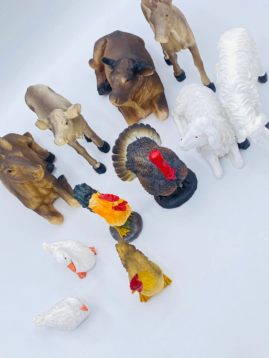 Christmas Nativity Scene Set Animals /11pcs Animales Para Pesebre ...
