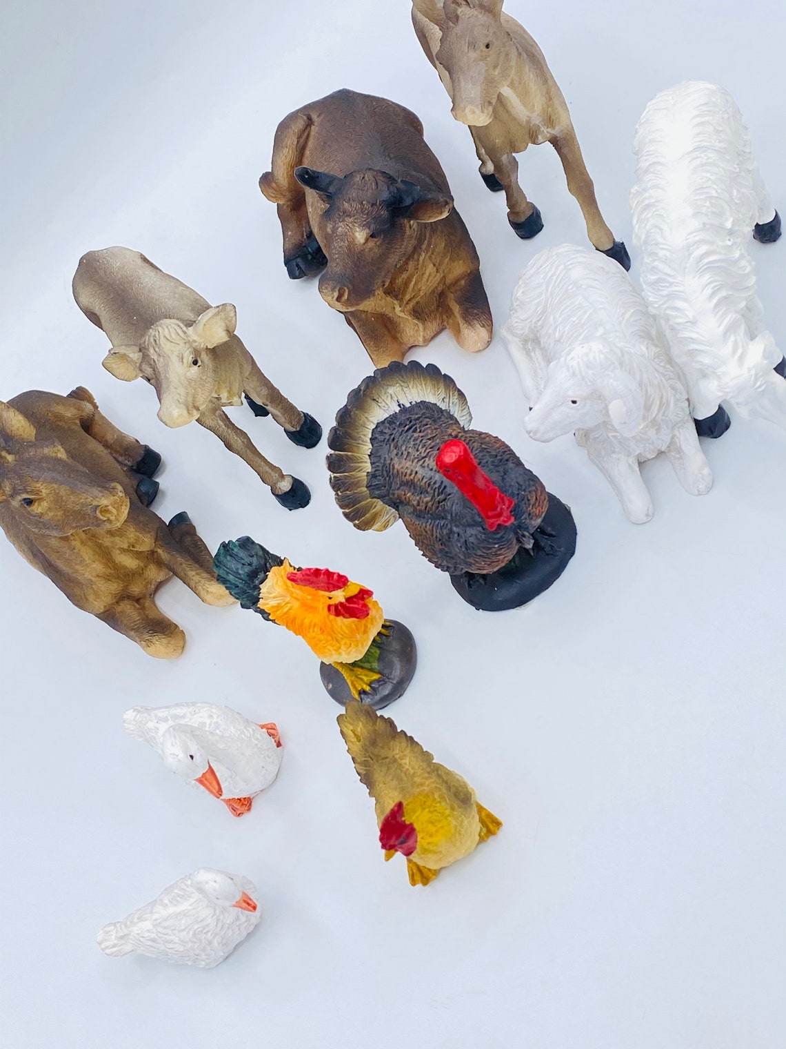 Christmas Nativity Scene Set Animals /11pcs Animales Para - Etsy