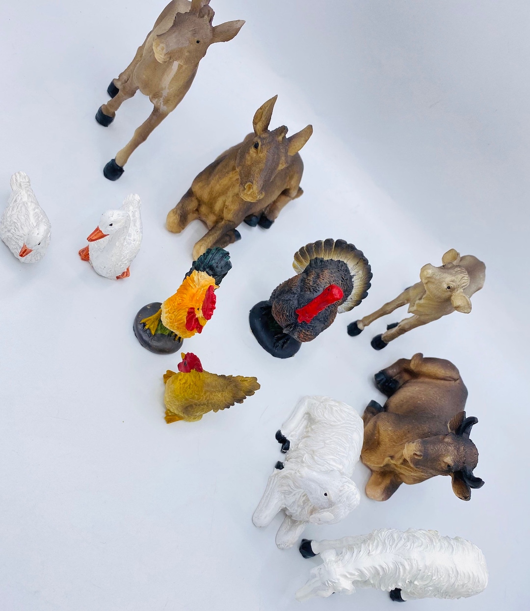 Animal Figurines Nativity Scene Set/11 Animales Para Pesebre Nacimiento ...