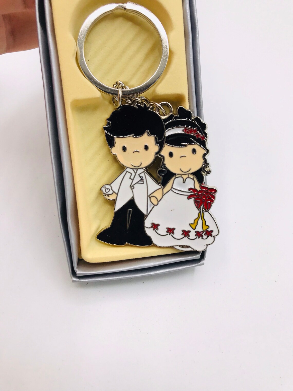 12pcs Wedding Party Favors Keychain Recuerdos Para Boda Llaveros ...
