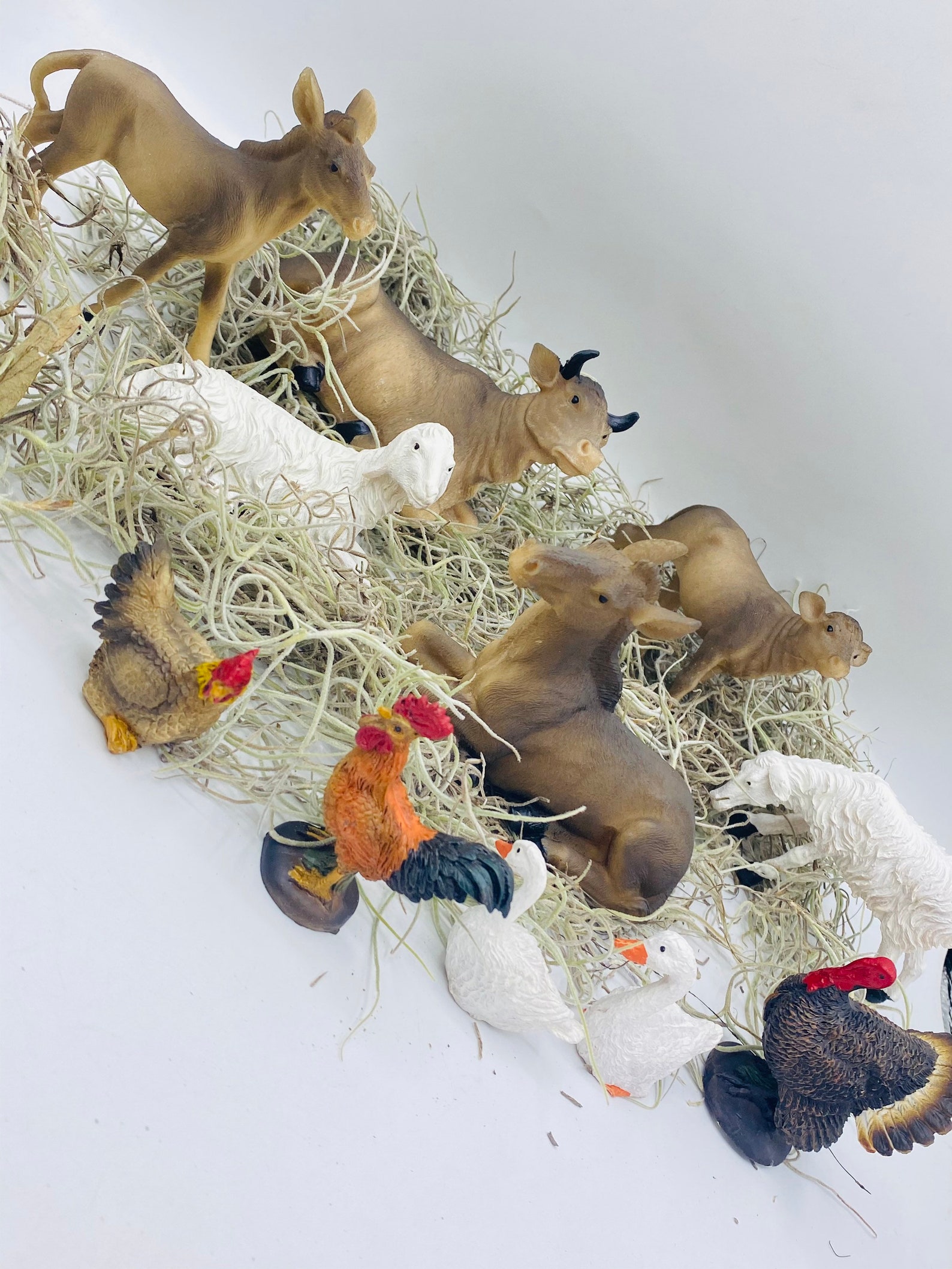 Animal Figurines Nativity Scene Set/11 Animales Para Pesebre Nacimiento ...