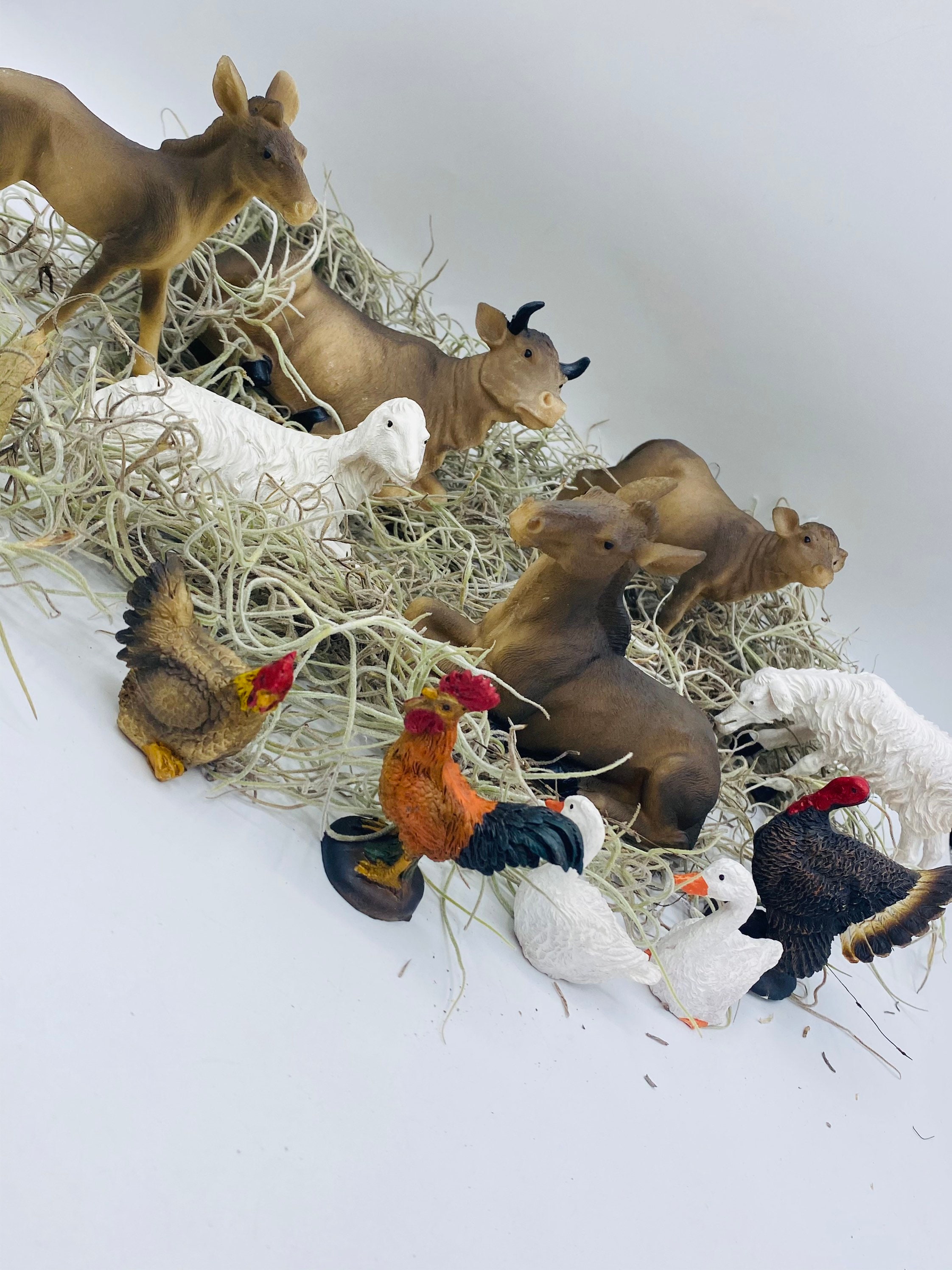 Animal Figurines Nativity Scene Set/11 Animales Para Pesebre Nacimiento ...