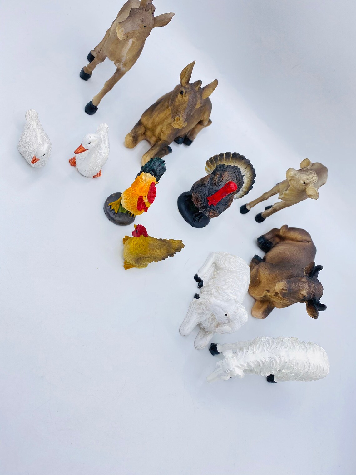 Christmas Nativity Scene Set Animals /11pcs Animales Para - Etsy