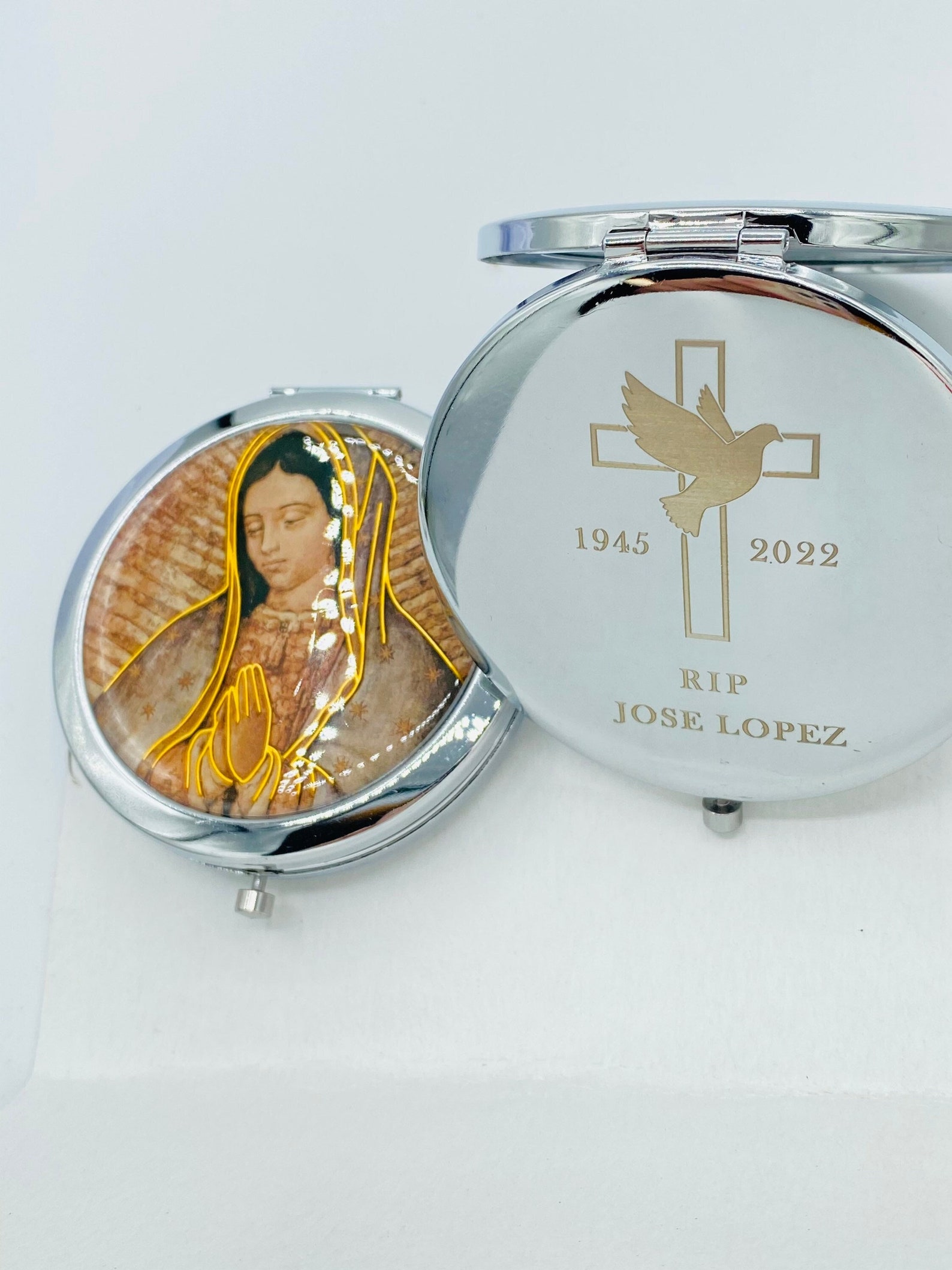 12pcs Personalized Mirrors /recuerdos Para Funeral/funeral - Etsy