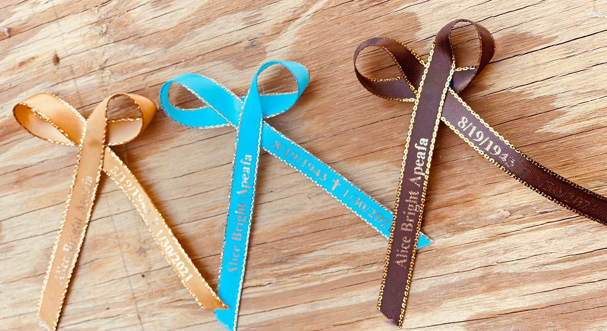 100-50-48-36-24 12pcs Personalized Ribbons/baptismfuneral - Etsy