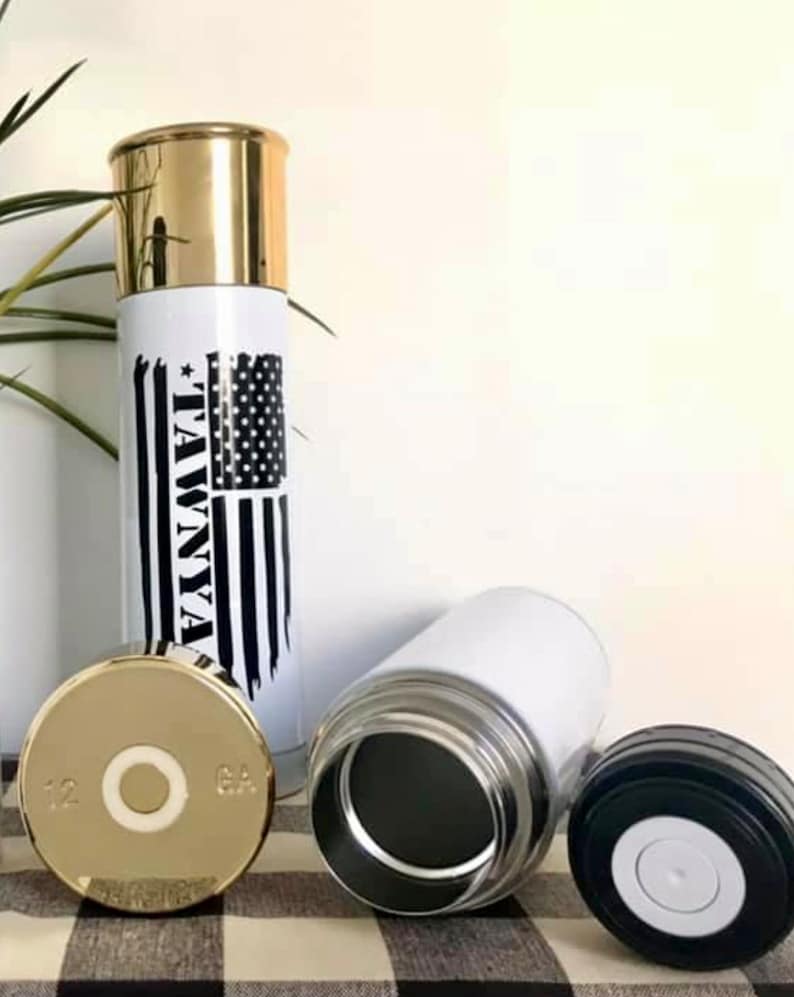 Personalized Shotgun Shell Thermos-hand Wash-free Shipping - Etsy