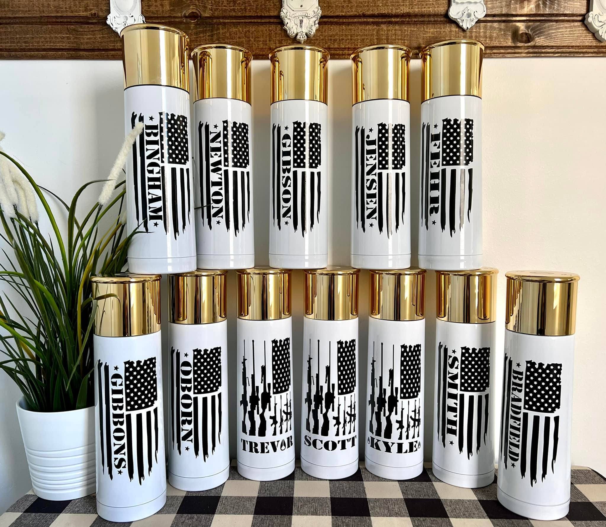 Personalized Shotgun Shell Thermos-hand Wash-free Shipping - Etsy