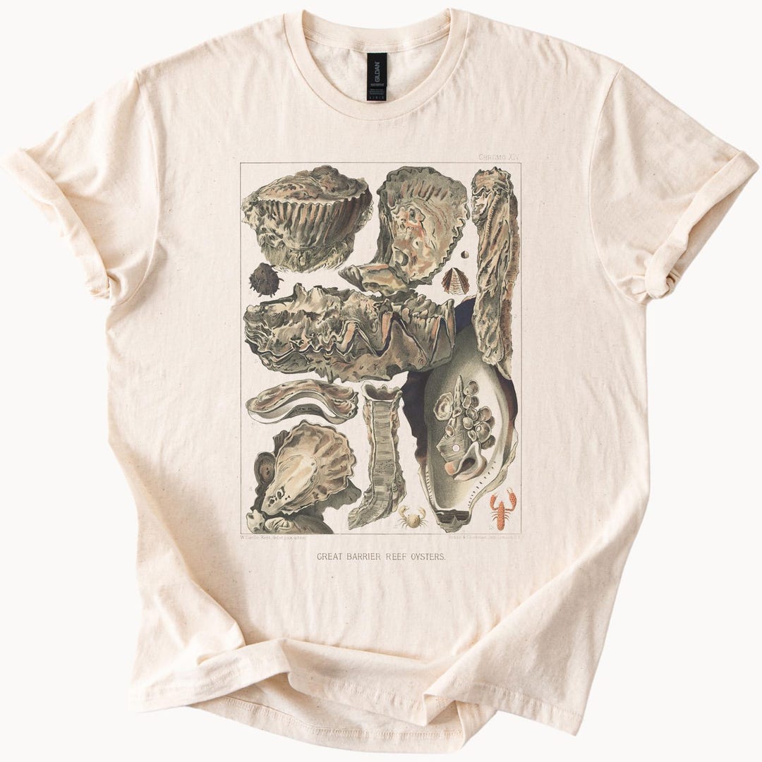Great Barrier Reef Oyster Marine Biology Shirt Coral Reef Oceanic ...
