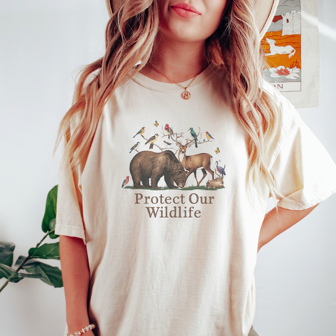 Protect Our Wildlife T-shirt, Animal Lover T-shirt, Nature Conservation ...