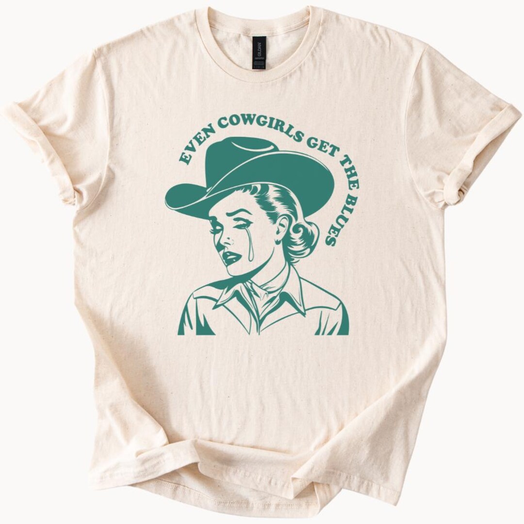 Cowgirl T-shirt, Western Graphic Tee, Retro Country Style Shirt, Even ...