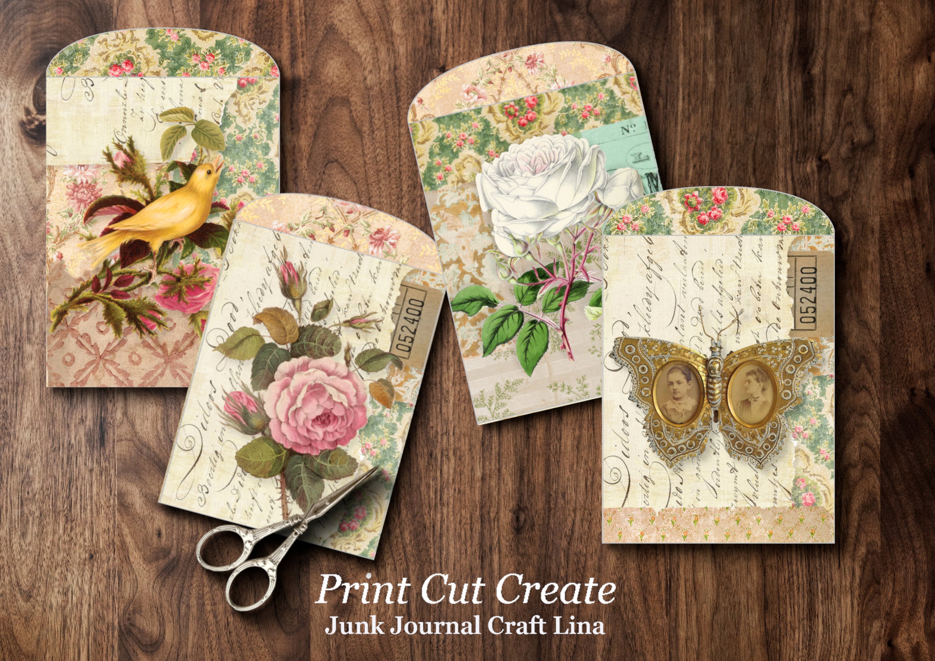 ENVELOPES Tattered Treasures, Digital Download a Beautiful Collection ...