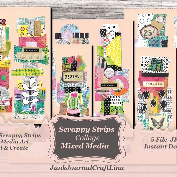 Mixed Media Collage - Etsy