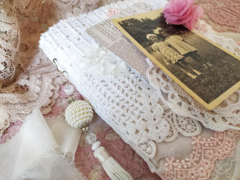 Shabby Romance Journal With Sewn Soft Cover, Diary to Fill, Handmade ...