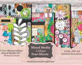 Collage Fodder Art - Etsy