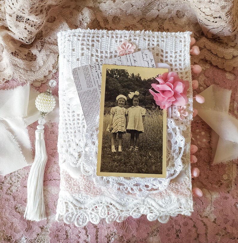 Shabby Romance Journal With Sewn Soft Cover, Diary to Fill, Handmade ...