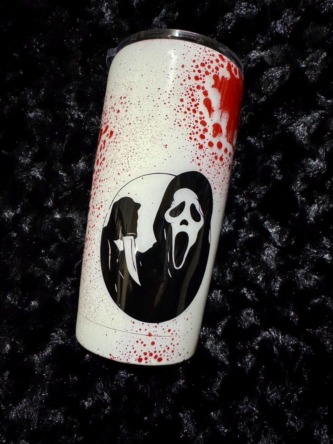 Blood Splatter, Scream Ghost Face 18.5oz Tumbler - Etsy