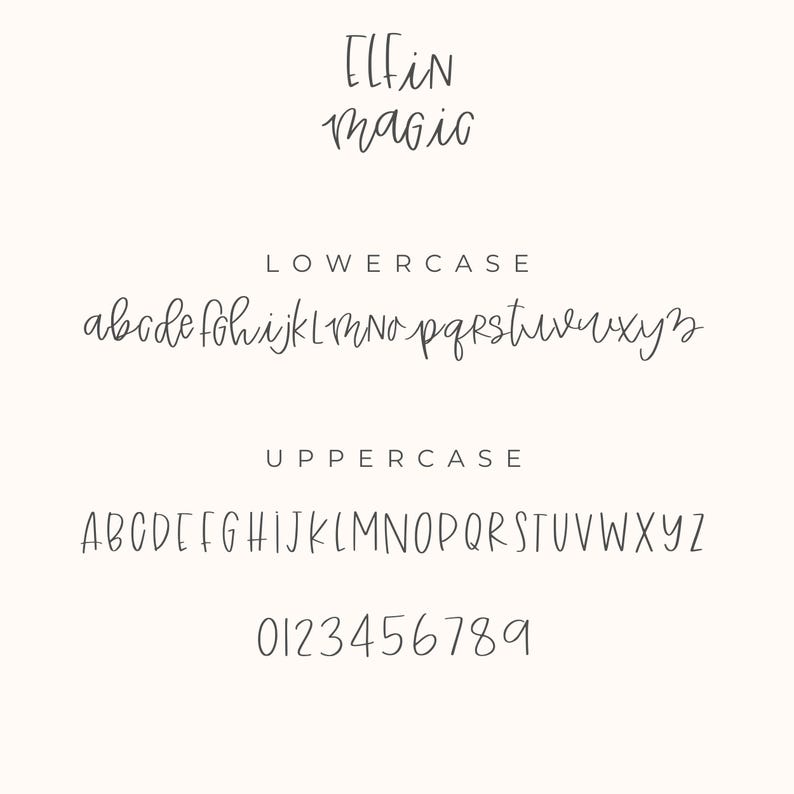 Elfin Magic, a Font Duo - Etsy