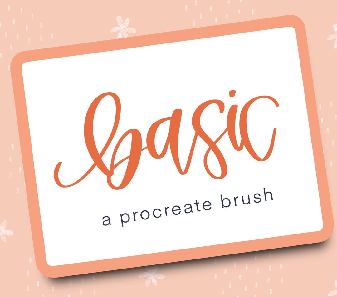 Basic Calligraphy, a Procreate Brush - Etsy