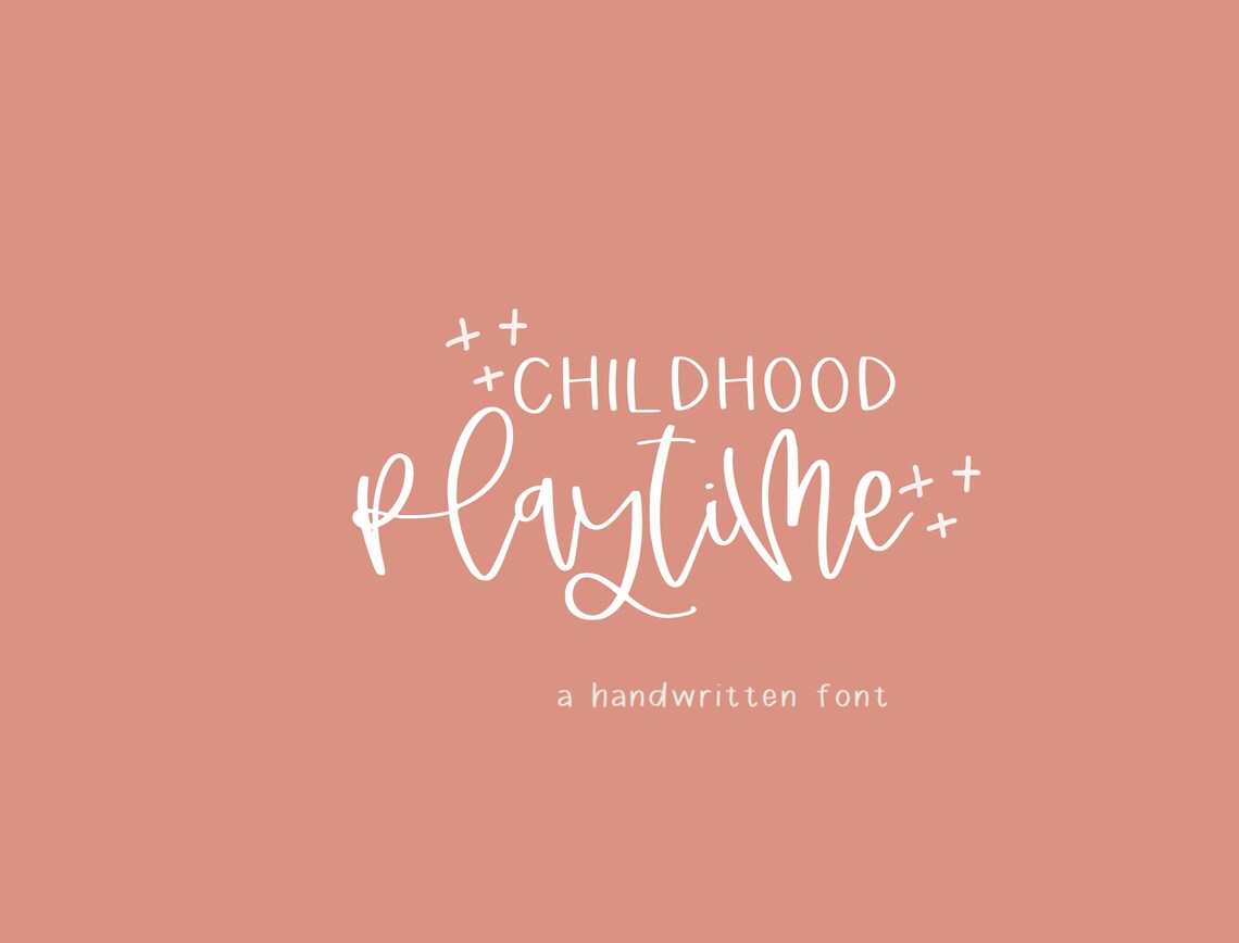 Childhood Playtime, a Font Duo - Etsy
